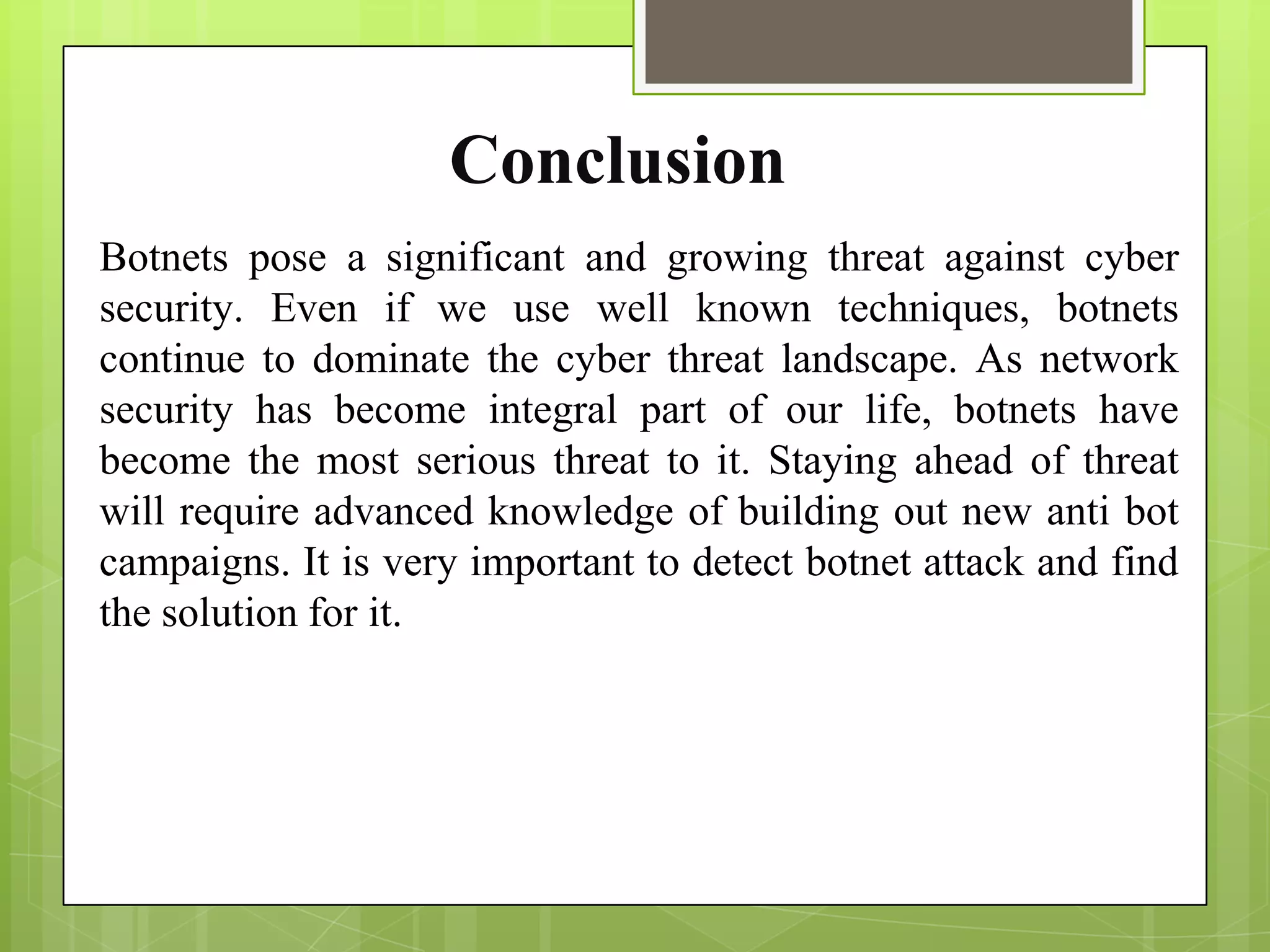 Botnets | PPTX