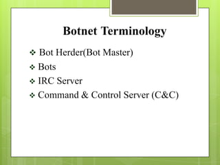 Botnets | PPTX