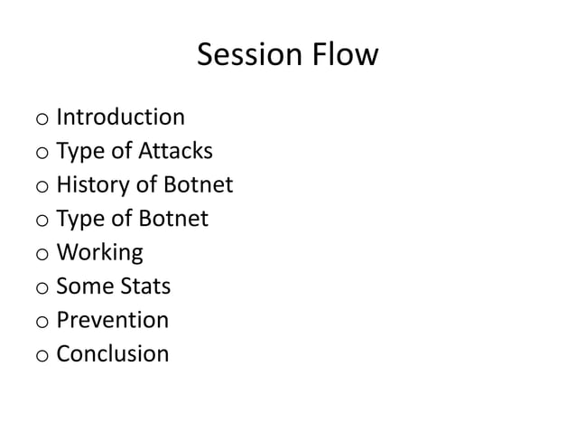 Bots and Botnet | PPTX | Computing | Technology & Computing