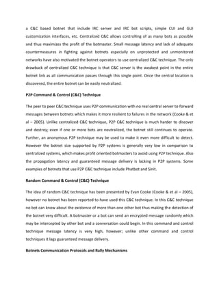 All you know about Botnet | DOCX | Internet | Computing