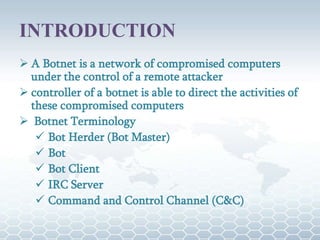 introduction to Botnet | PPTX