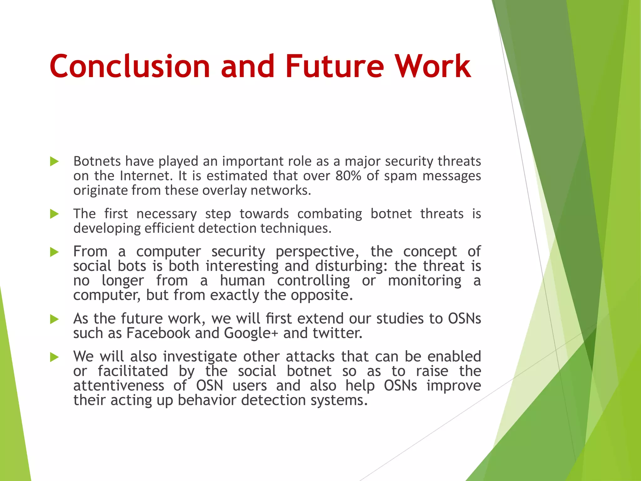 Botnet Detection In Online Social Network Ppt