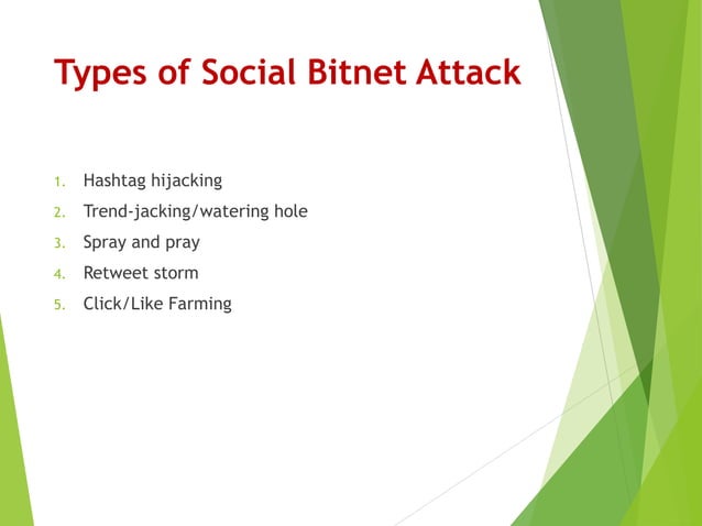 Botnet Detection In Online Social Network Pptx