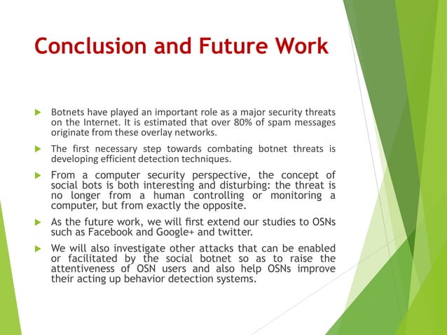 Botnet Detection In Online Social Network Pptx