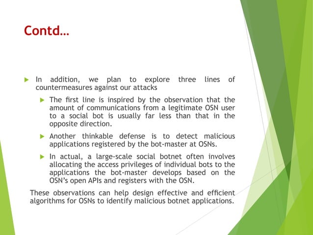 Botnet Detection In Online Social Network Pptx