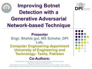 Botnet detection using Wgans for security | PPT