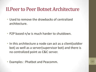Study on Botnet Architecture | PPT