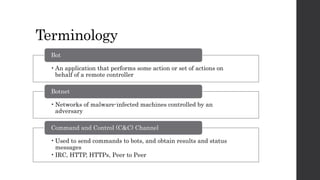 Botnet takeover | PPTX | Information and Network Security | Computing