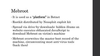 Botnet takeover | PPTX | Information and Network Security | Computing