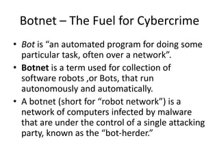 Botnet – The Fuel for Cybersecurity.pptx