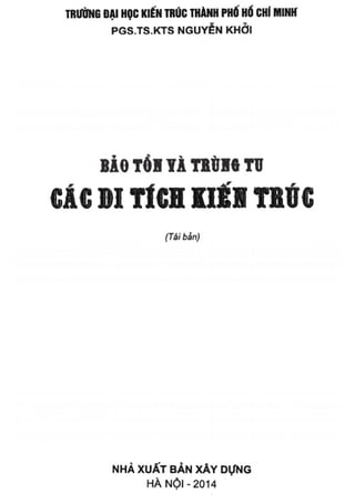 Bảo tồn và trùng tu các di tích kiến trúc, Nguyễn Khởi.pdf