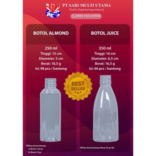 PT. Sari Multi Utama - Pabrik Pembuatan Botol Plastik | PPTX