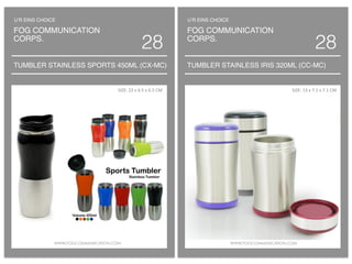 Botol Minum Tumbler - Barang Merchandise Souvenir Promosi 2014 | PDF