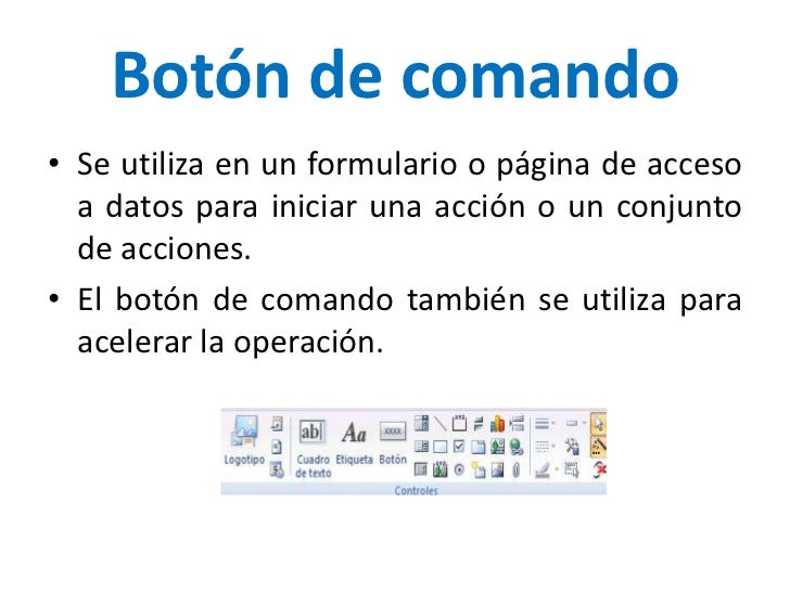 Botones de comando
