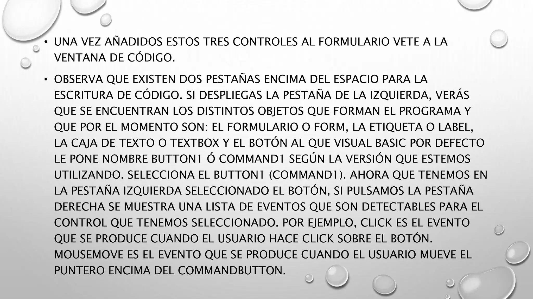 Botones en visual basic 6 | PPTX