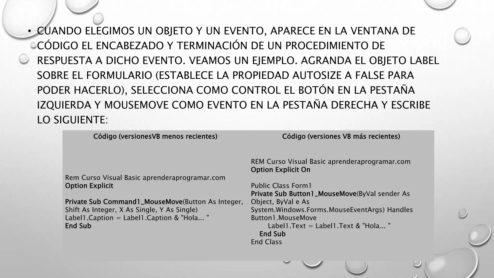 Botones en visual basic 6 | PPTX