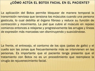 Botox Tratamiento facial | PPT