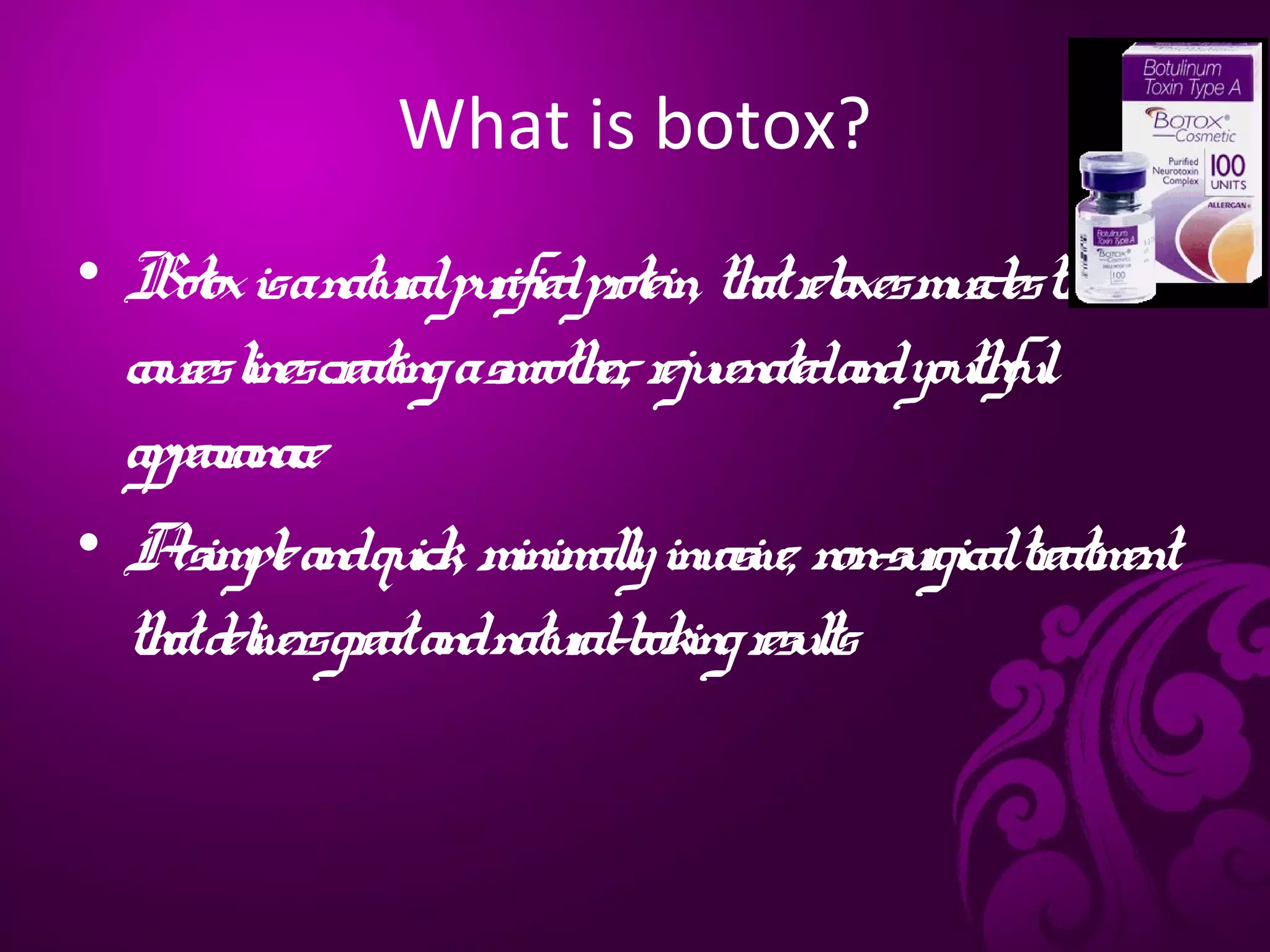 BOTOX AT CHENNAI PLASTIC SURGERY | PPT