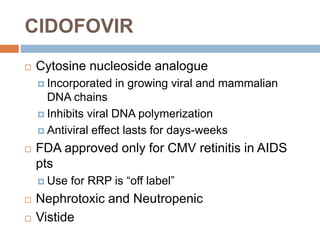 Botox cidofovir mitomycin c in ent | PPTX