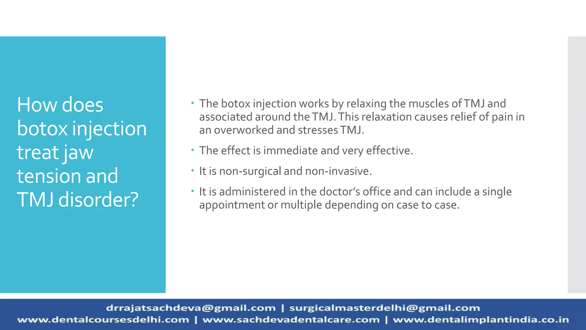 Botox for your TMJ (tempero mandibular joint) by Dr.Rajat Sachdeva ...
