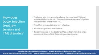 Botox for your TMJ (tempero mandibular joint) by Dr.Rajat Sachdeva ...