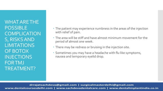 Botox for your TMJ (tempero mandibular joint) by Dr.Rajat Sachdeva ...