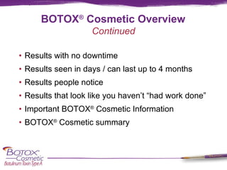 Botox Presentation for Patients | PPT