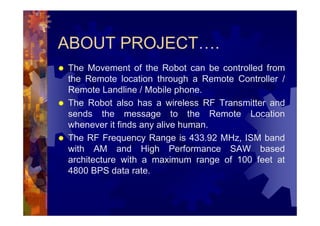 Bot Robo Tanker Sound Detector | PPT
