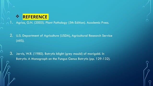 botrytis bloght of marigold disease of marigold | PPT