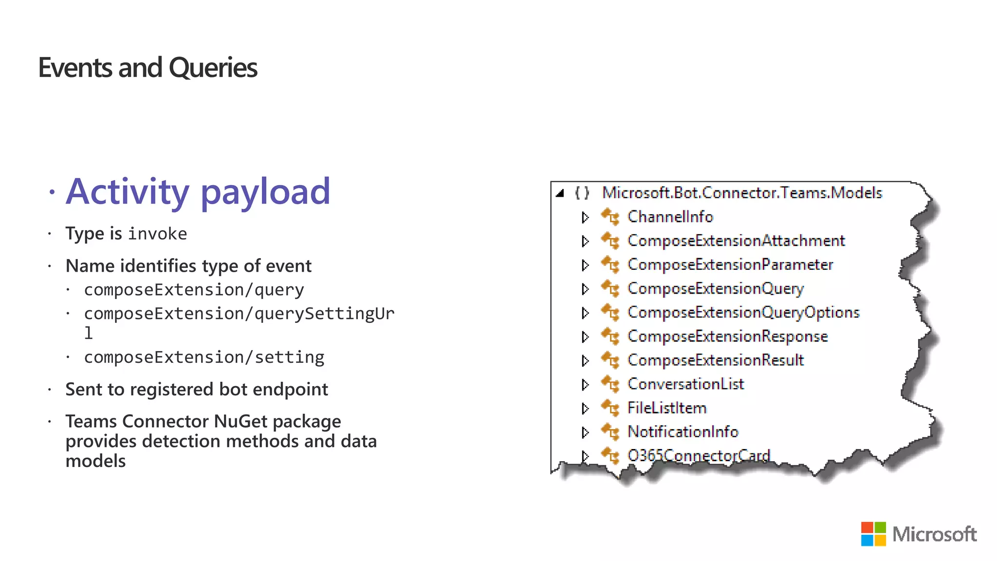 Bots, adaptive cards, task module, message extensions in microsoft teams | PPTX