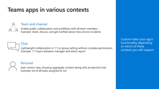 Bots, adaptive cards, task module, message extensions in microsoft ...