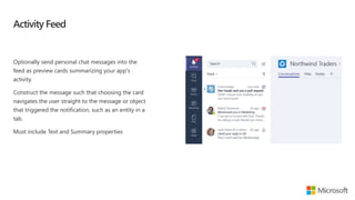 Bots, adaptive cards, task module, message extensions in microsoft teams | PPTX
