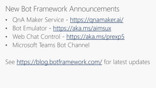Microsoft Botframework and LUIS | PPT