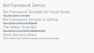 Microsoft Botframework and LUIS | PPT