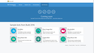 Bots are the New Apps: Building with the Bot Framework & Language Understanding | PPT