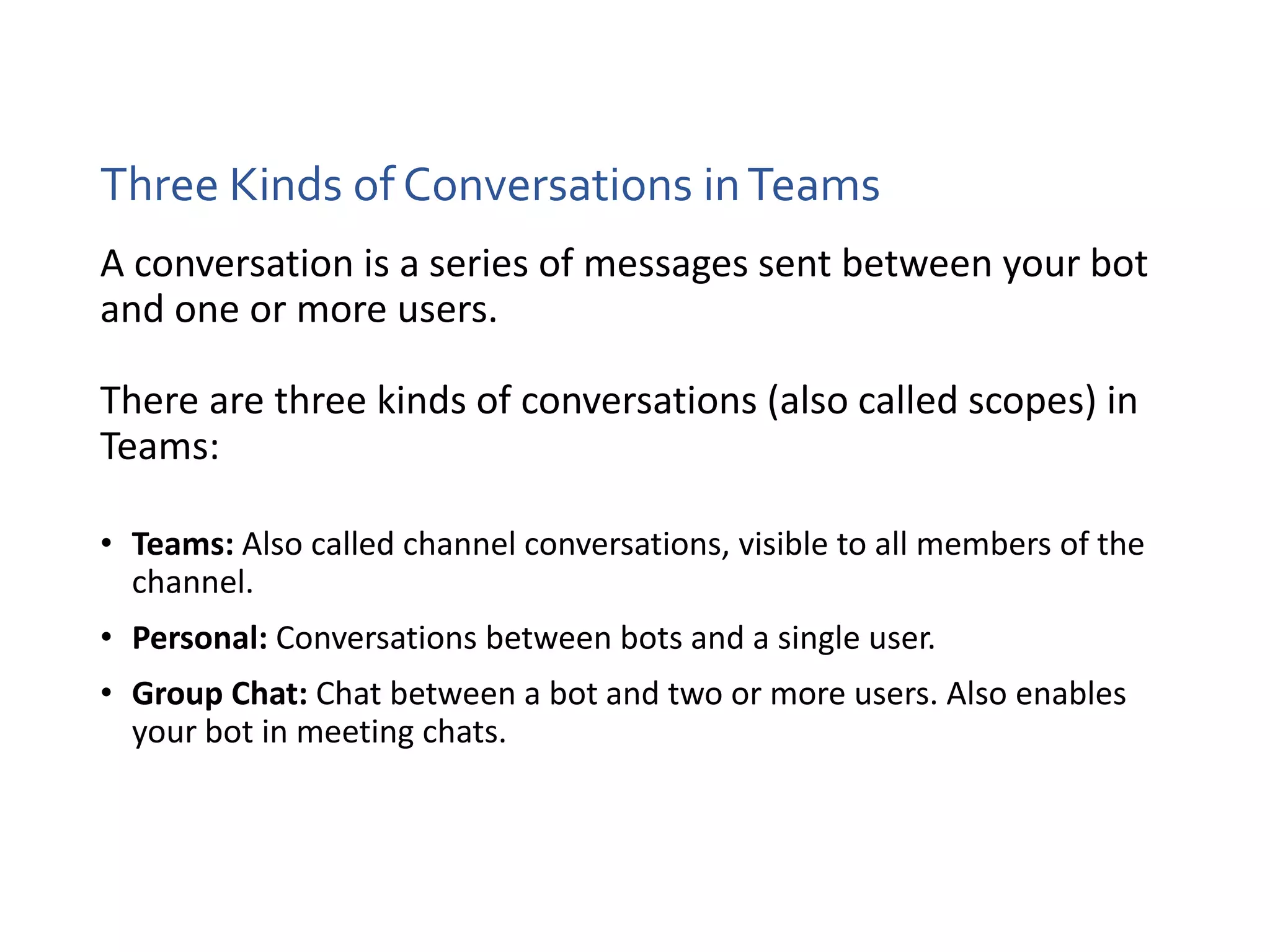 Bots for Microsoft Teams in Office 365 | PPTX