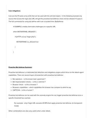 Bots mitigations overview with Advance WAF - Anti ... - DevCentral.pdf