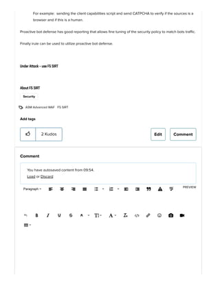 Bots mitigations overview with Advance WAF - Anti ... - DevCentral.pdf
