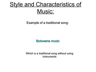 Botswana Music | PPT