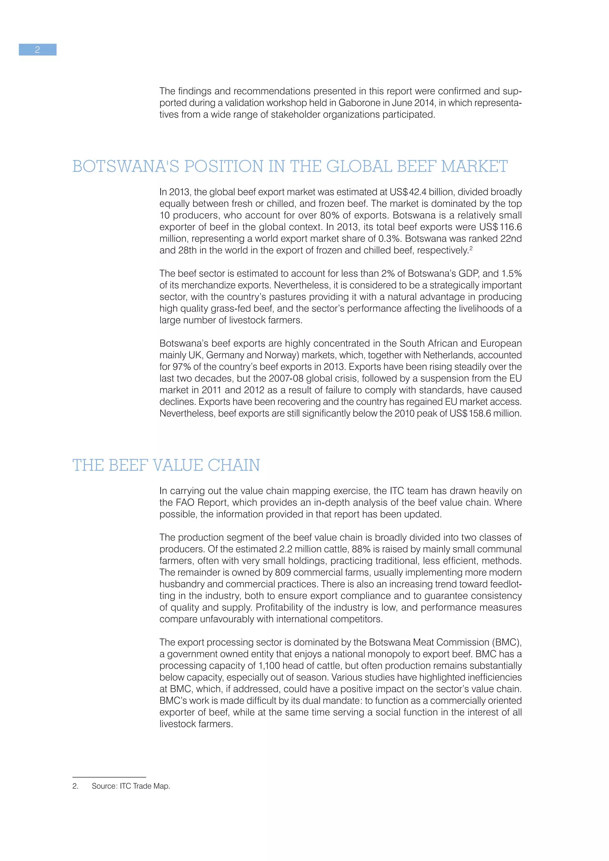 Botswana: Beef sector value chain analysis and action plan | PDF