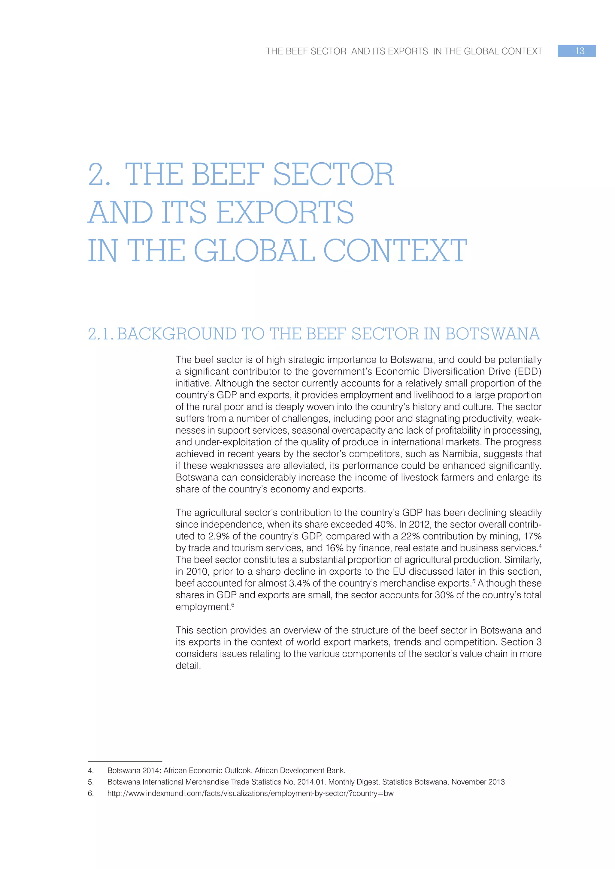 Botswana: Beef sector value chain analysis and action plan | PDF