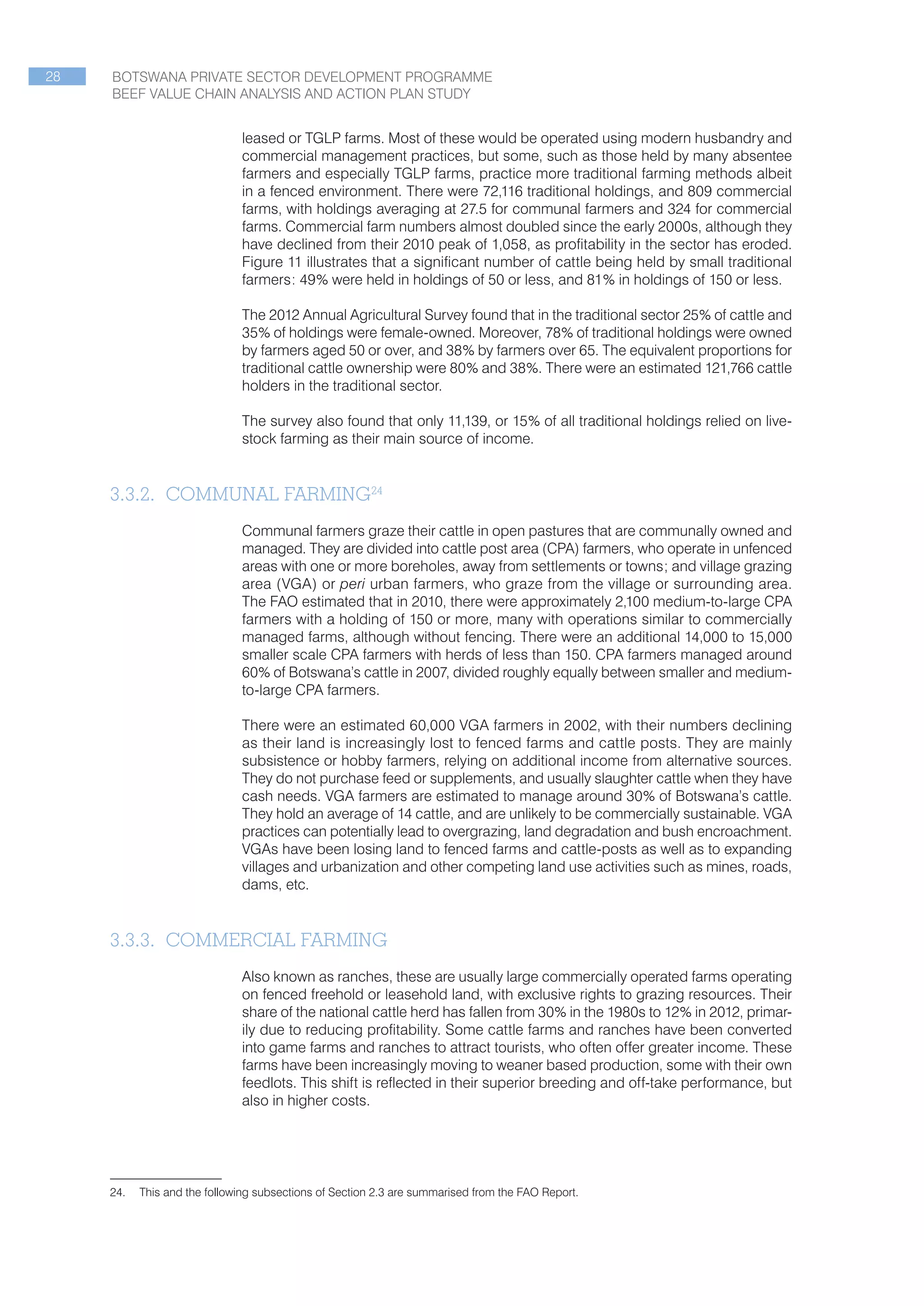 Botswana: Beef sector value chain analysis and action plan | PDF ...