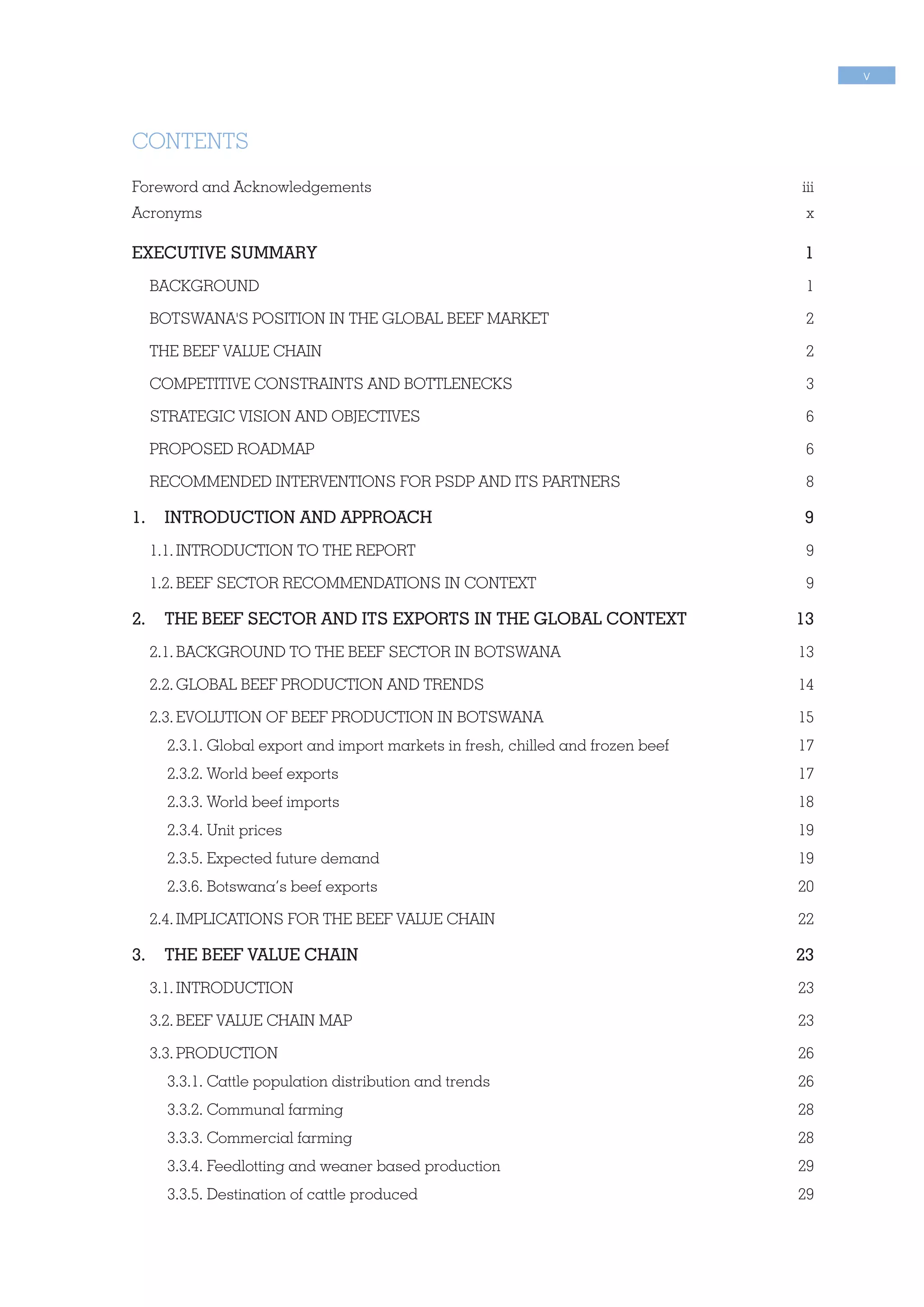 Botswana: Beef sector value chain analysis and action plan | PDF