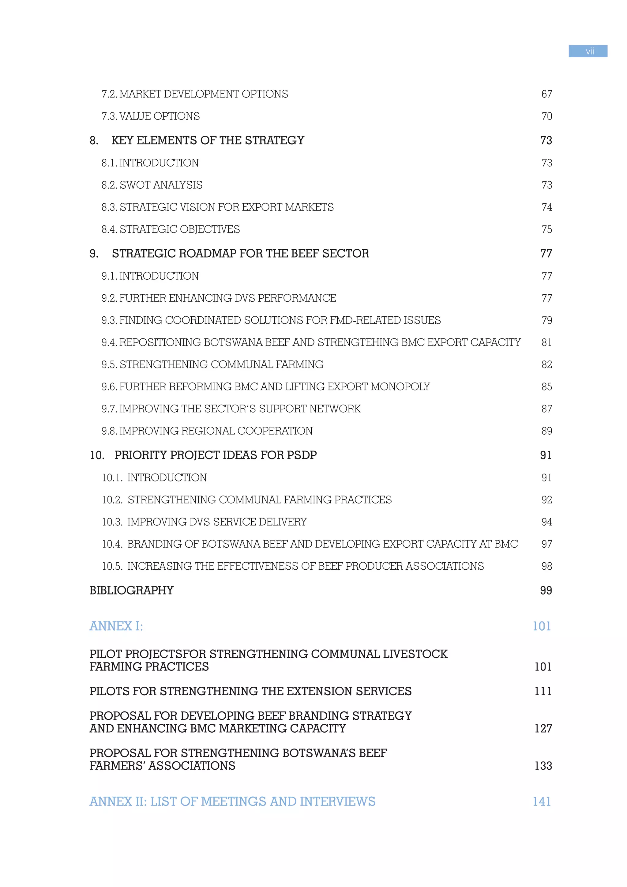 Botswana: Beef sector value chain analysis and action plan | PDF