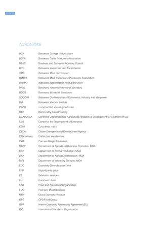Botswana: Beef sector value chain analysis and action plan | PDF