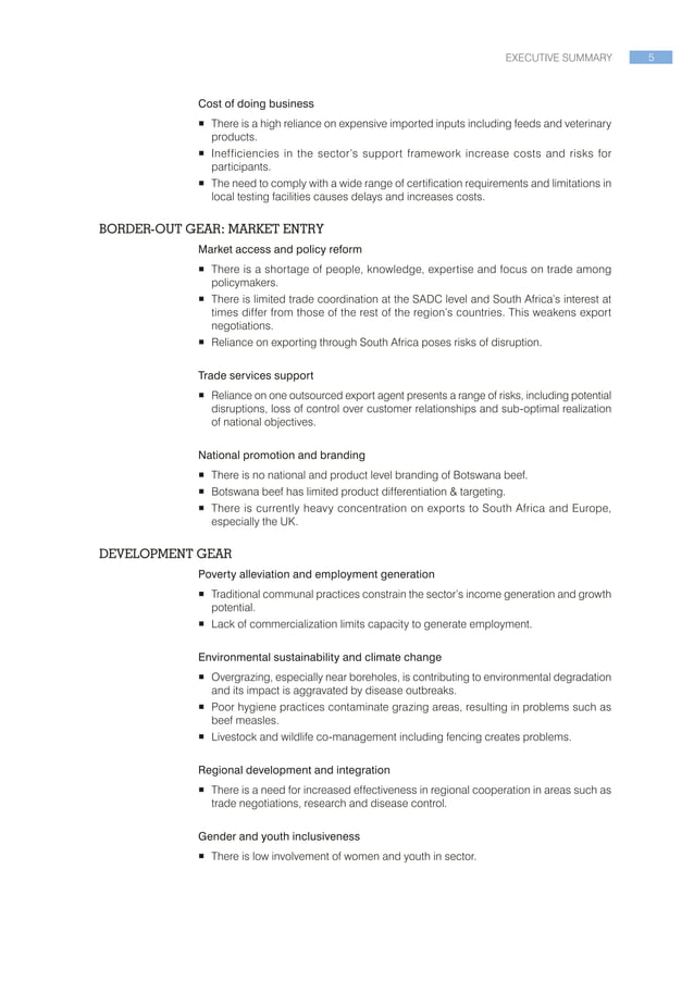 Botswana: Beef sector value chain analysis and action plan | PDF ...