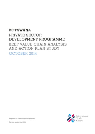 Botswana: Beef sector value chain analysis and action plan | PDF