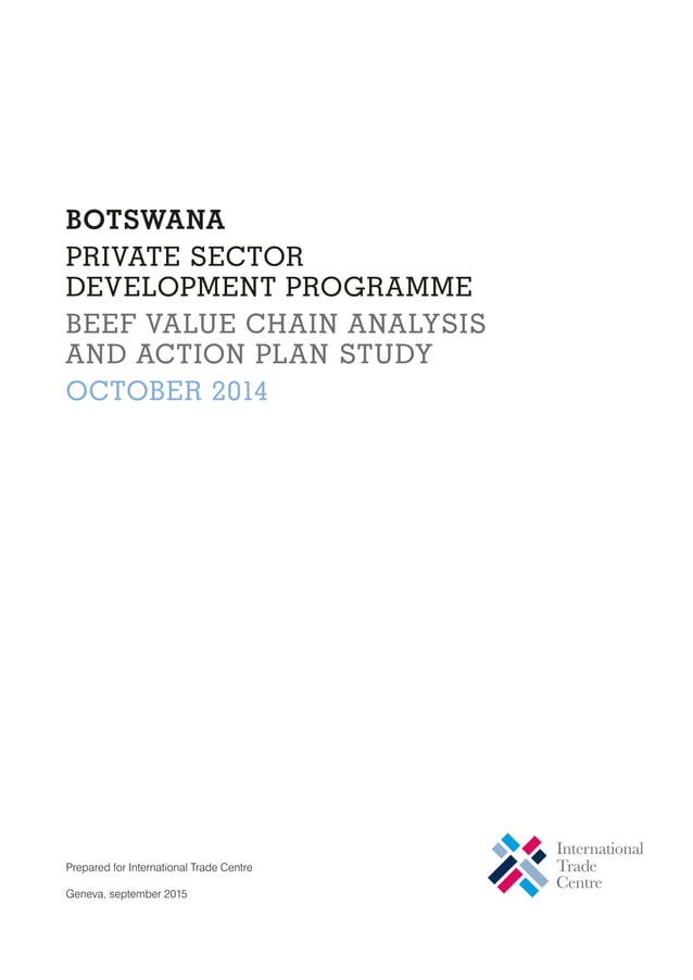 Botswana: Beef sector value chain analysis and action plan | PDF ...
