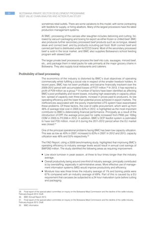 Botswana: Beef sector value chain analysis and action plan | PDF