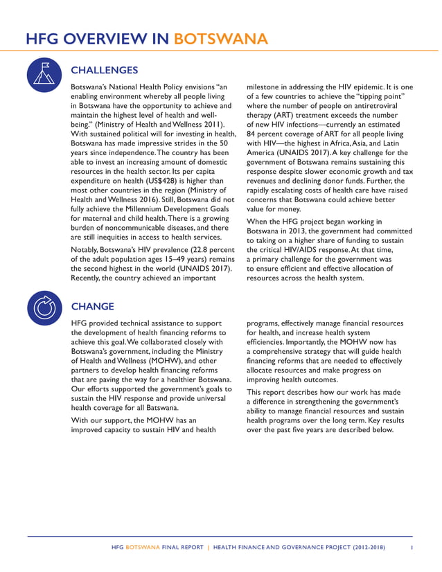 HFG Botswana Final Country Report | PDF